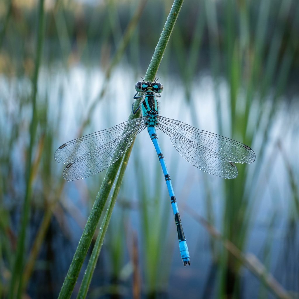 Swamp Bluet (Africallagma Glaucum) Insect Identification Guide, Habitat ...