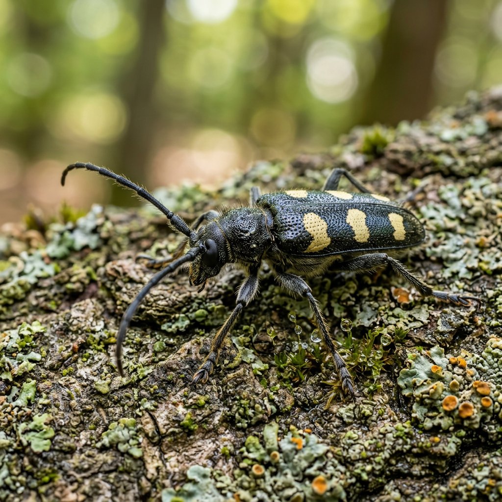 Six-spotted Longhorn Beetle (Anoplodera Sexguttata): Facts ...