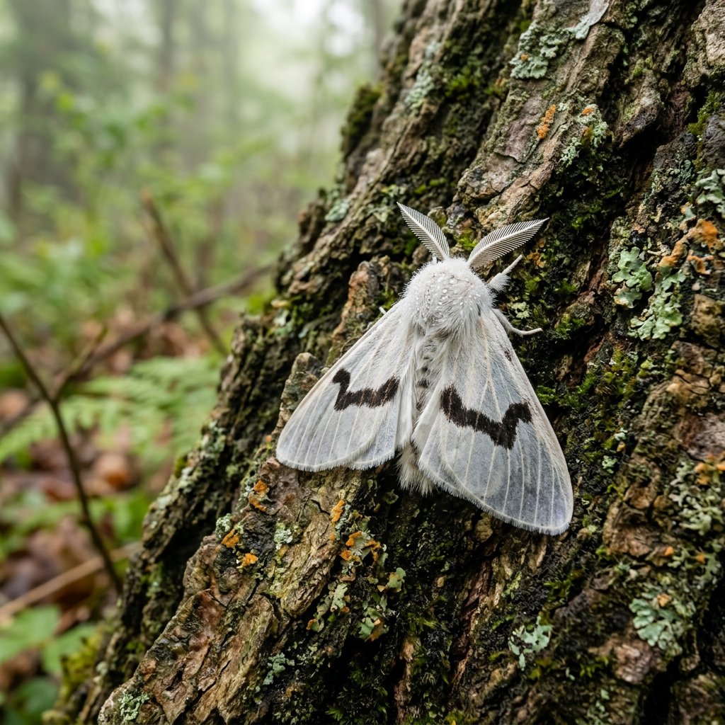 Black V Moth (Arctornis L-Nigrum): Facts, Identification & Habitat ...