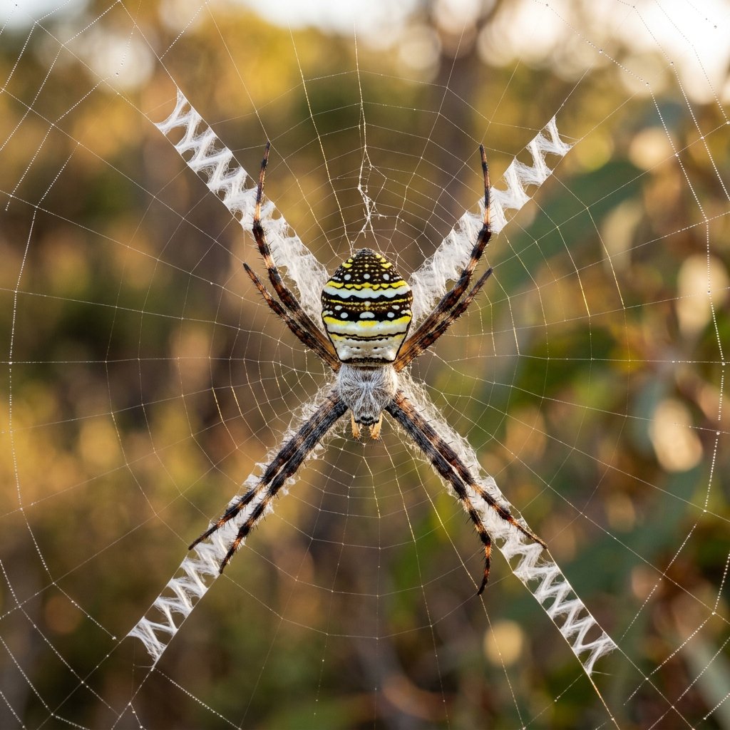 Tailed Forest Spider (Argiope Protensa) Insect Identification Guide ...