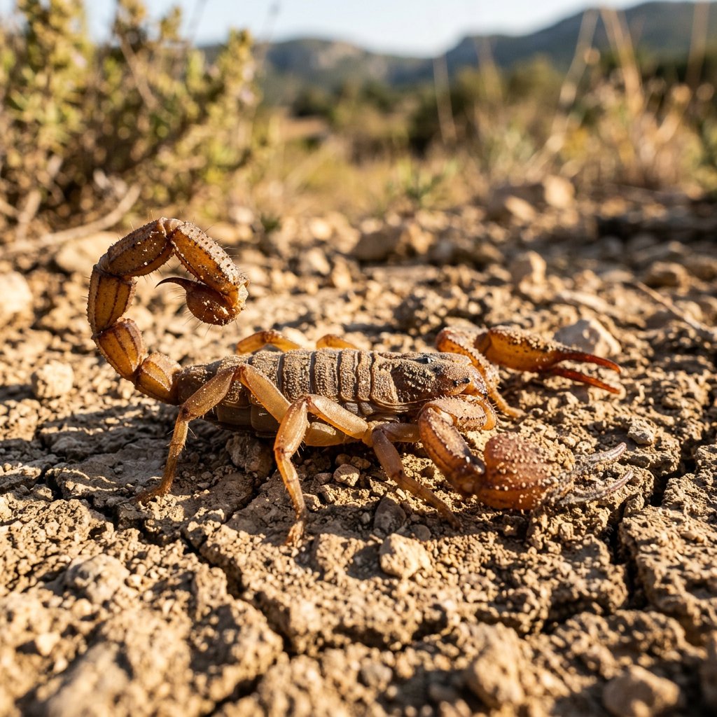 Common Yellow Scorpion (Buthus Occitanus): Facts, Identification ...