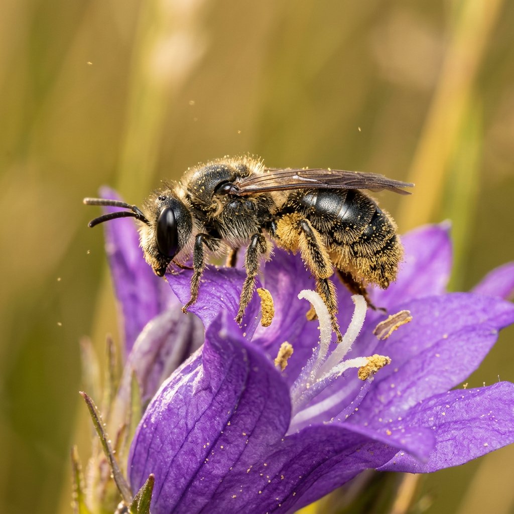 Rampion Scissor Bee (Chelostoma Rapunculi) Insect Identification Guide ...
