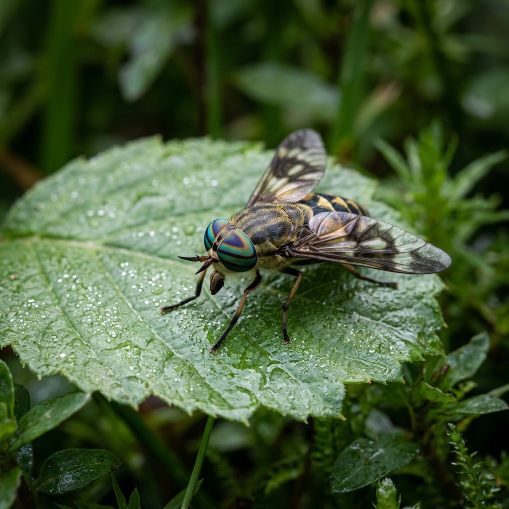 Splayed Deer Fly (Chrysops Caecutiens) Insect Identification Guide ...