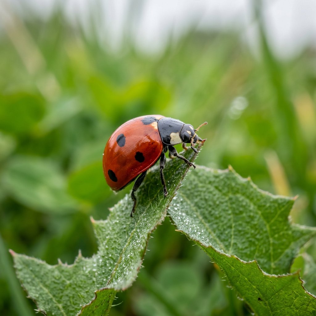 Eleven-spotted Ladybird Beetle (Coccinella Undecimpunctata) Insect ...
