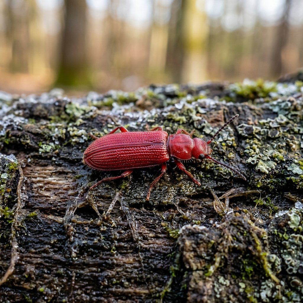 Red Flat Bark Beetle (Cucujus Clavipes): Facts, Identification ...