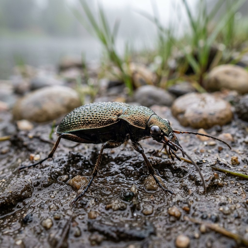 Green-Footed Peacock Beetle (Elaphrus Riparius): Facts, Identification ...