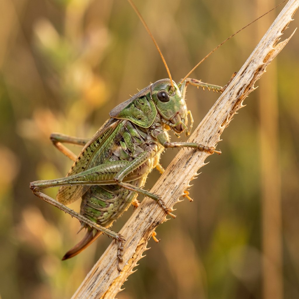 Saddle-Backed Bush Cricket (Ephippiger Ephippiger) Insect ...