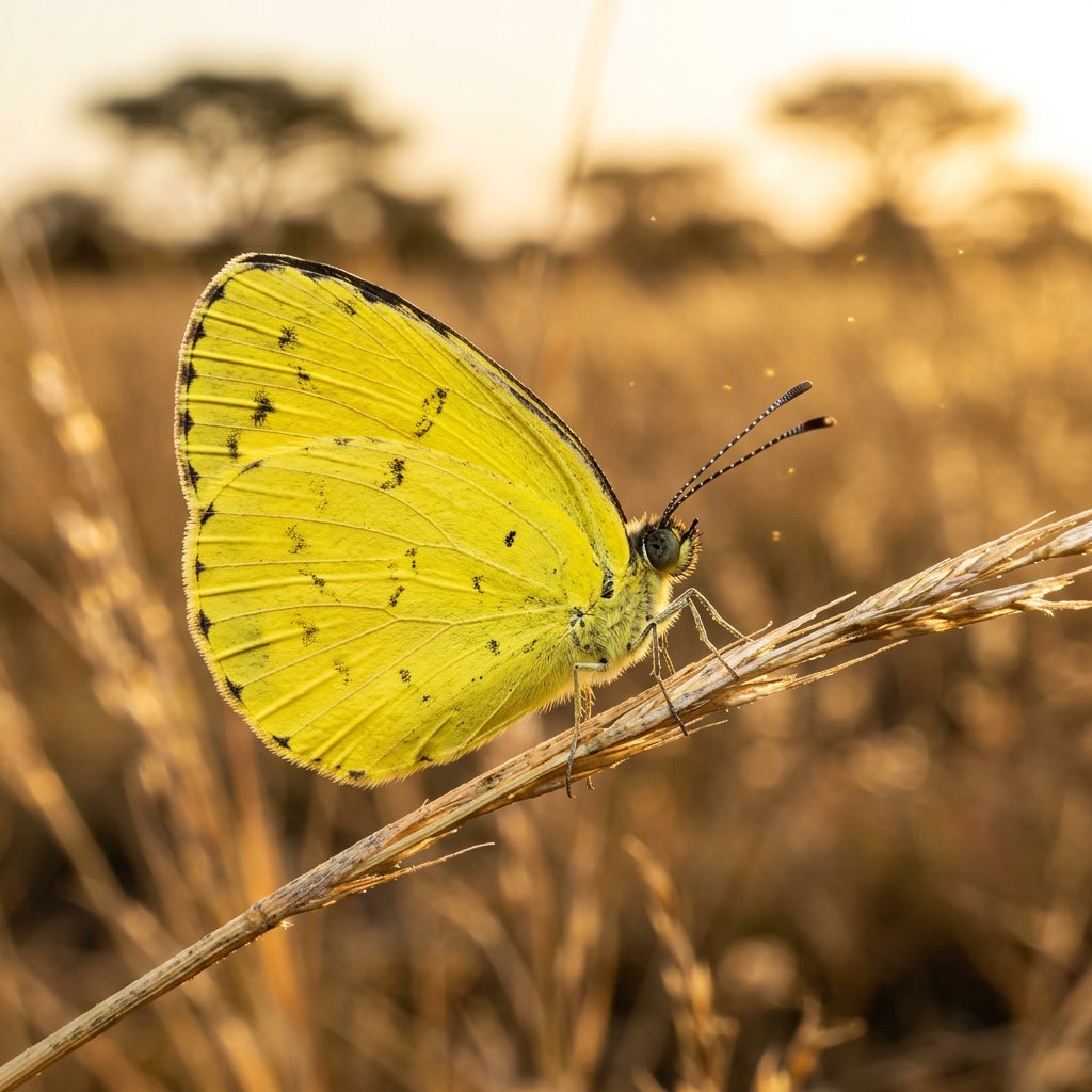 Broad-Bordered Grass Yellow (Eurema Brigitta) Insect Identification ...