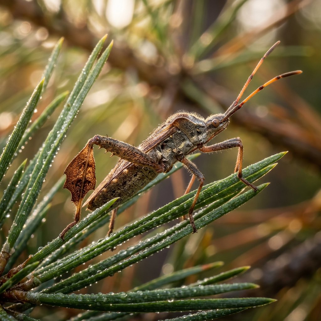 Leaf-Footed Pine Seed Bug (Leptoglossus Corculus) Insect Identification ...