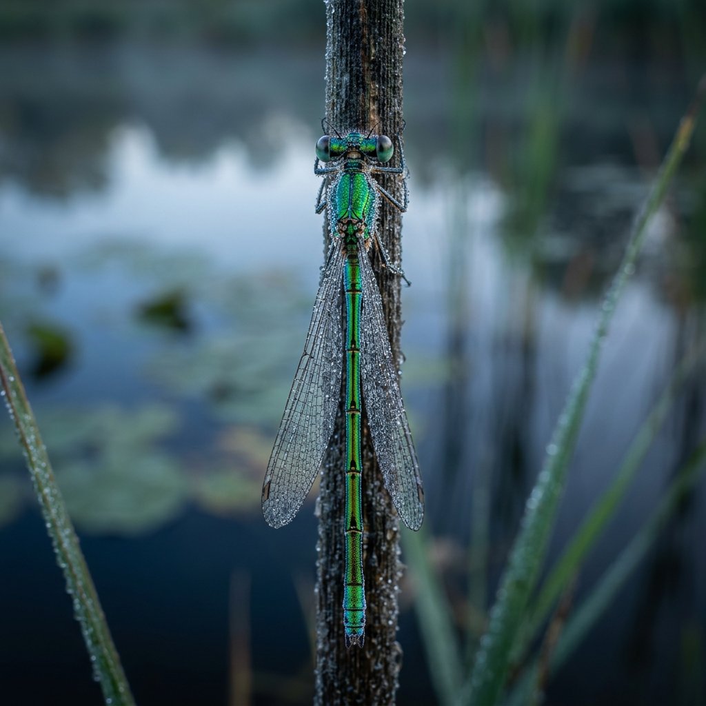 Common Spreadwing (Lestes Sponsa) Insect Identification Guide, Habitat ...