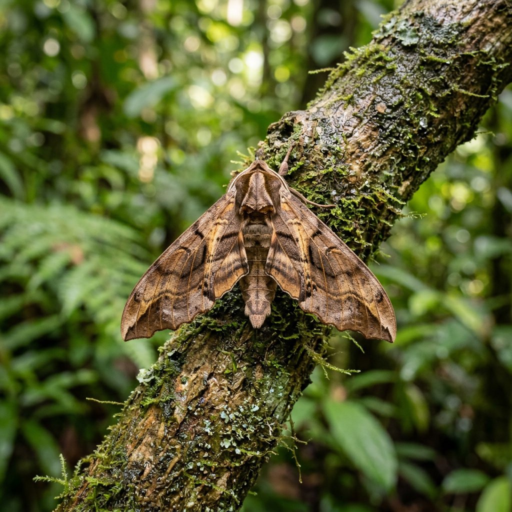 Dull Swirled Hawkmoth (Marumba Dyras) Insect Identification Guide ...