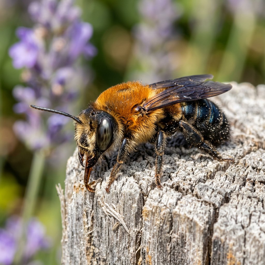 Sculptured Resin Bee (Megachile Sculpturalis): Facts, Identification ...