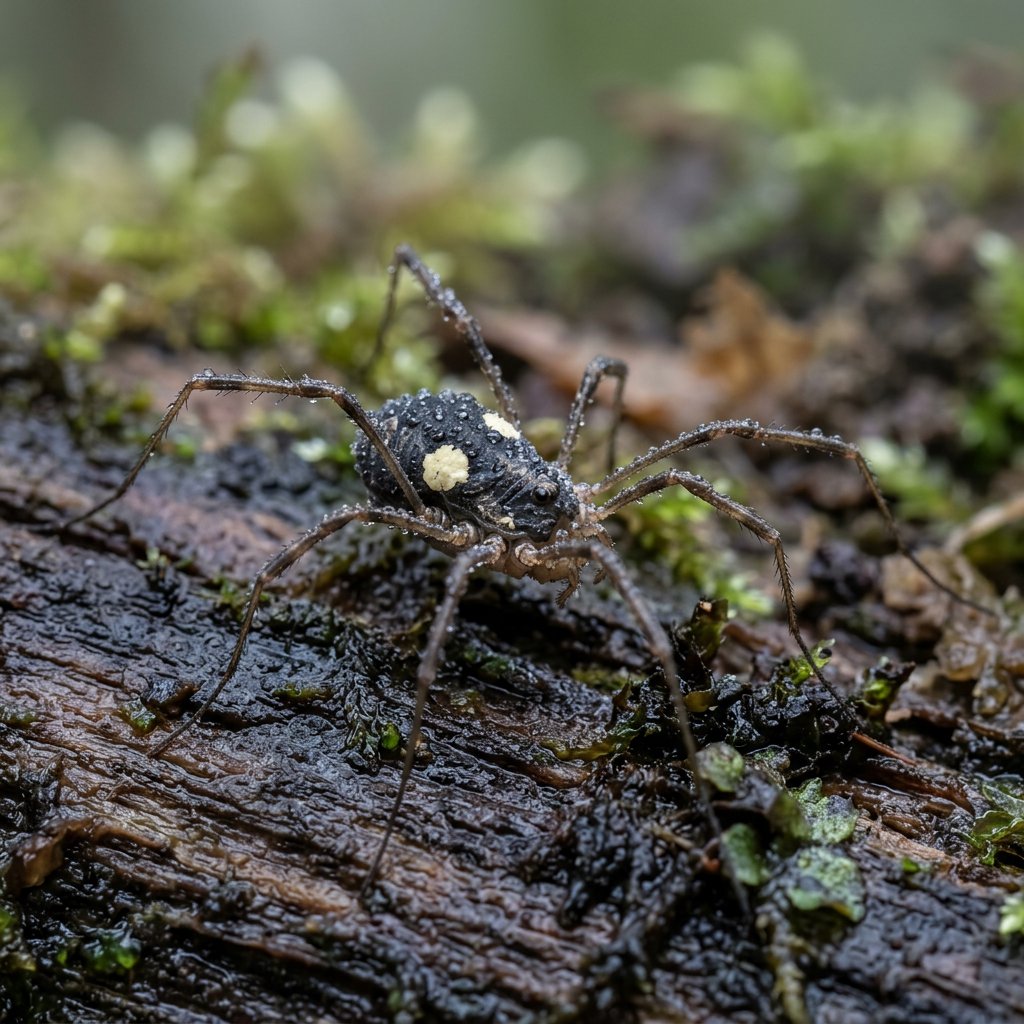 Gold-spotted Harvestman (Nemastoma Bimaculatum): Facts, Identification ...