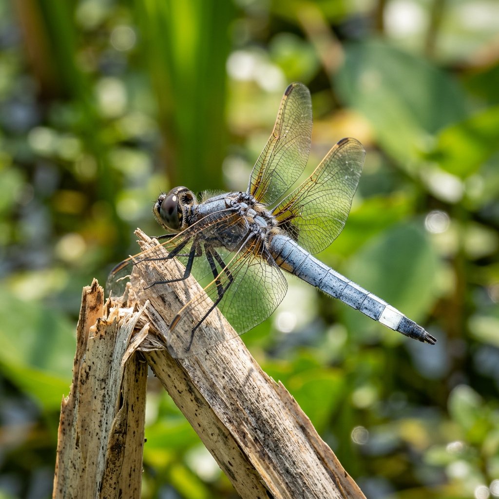 White-Tailed Skimmer (Orthetrum Albistylum) Insect Identification Guide ...