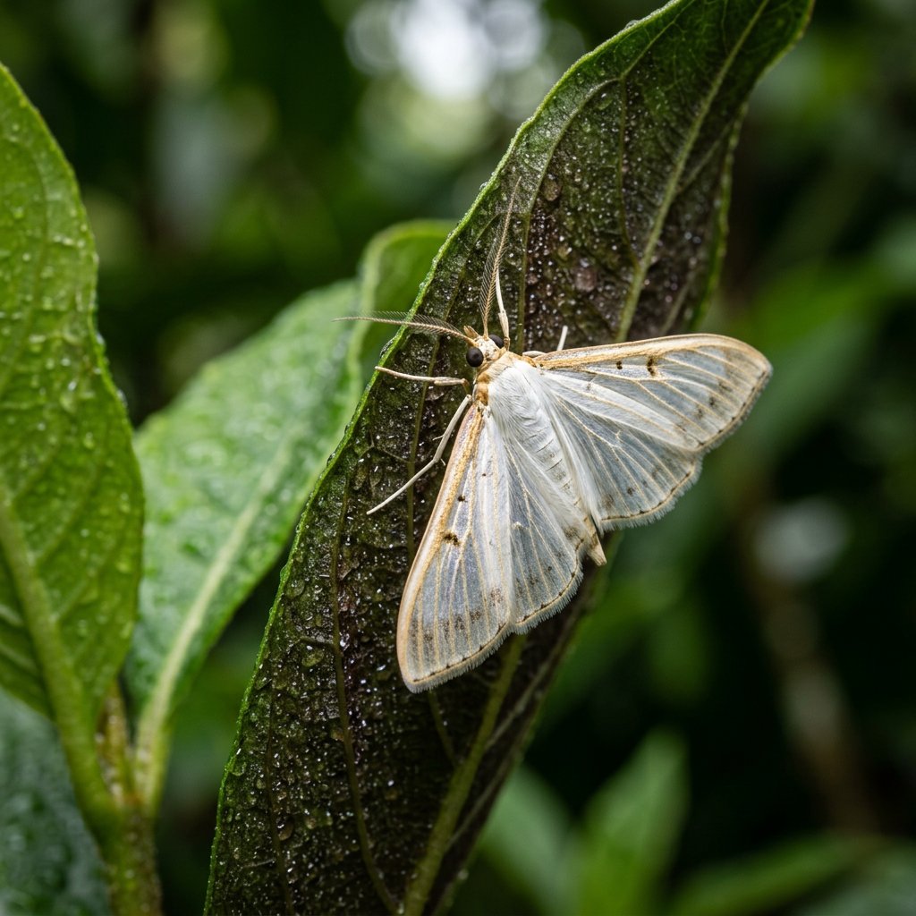 Satin White Palpita (Palpita Flegia): Facts, Identification & Habitat ...