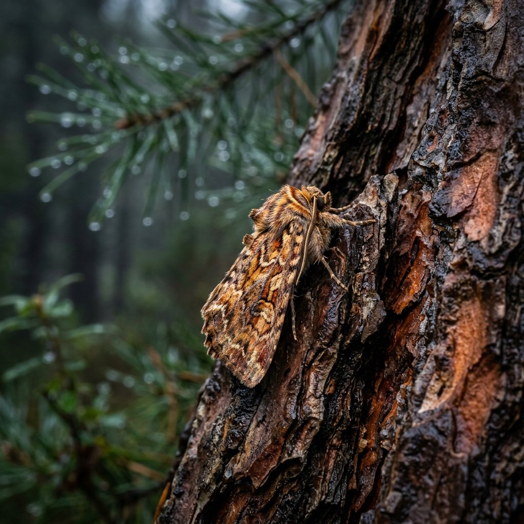Pine Beauty (Panolis Flammea) Insect Identification Guide, Habitat & Facts