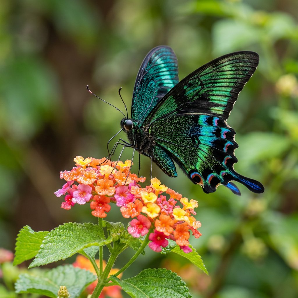 Common Banded Peacock Swallowtail (Papilio Crino): Facts ...