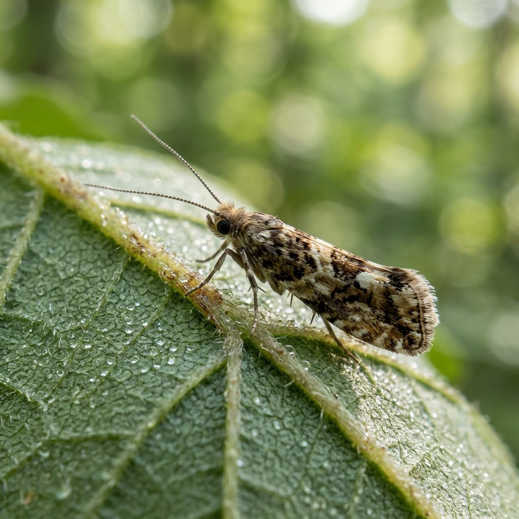 Locust Digitate Leafminer Moth (Parectopa Robiniella) Insect ...