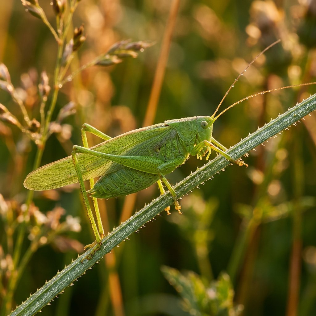Sickle-Bearing Bush-Cricket (Phaneroptera Falcata) Insect ...