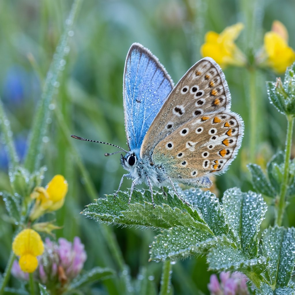 Common Blue (Polyommatus Icarus) Insect Identification Guide, Habitat ...