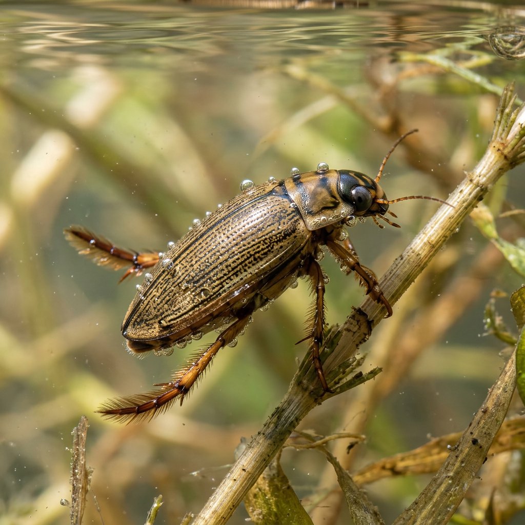 Cosmopolitan Diving Beetle (Rhantus Suturalis): Facts, Identification ...