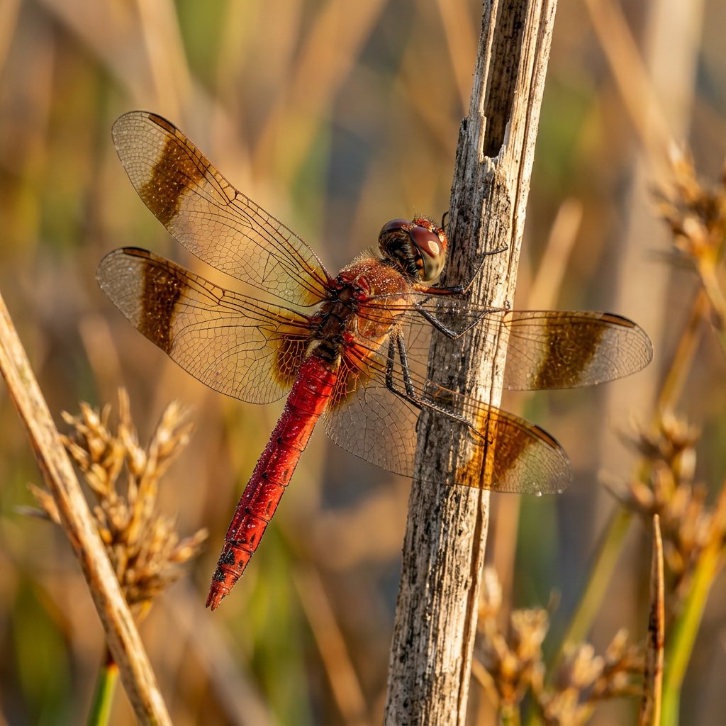 Band-winged Meadowhawk (Sympetrum Semicinctum) Insect Identification ...