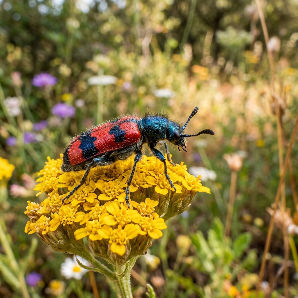 Bee-Eating Beetle (Trichodes Alvearius): Facts, Identification ...