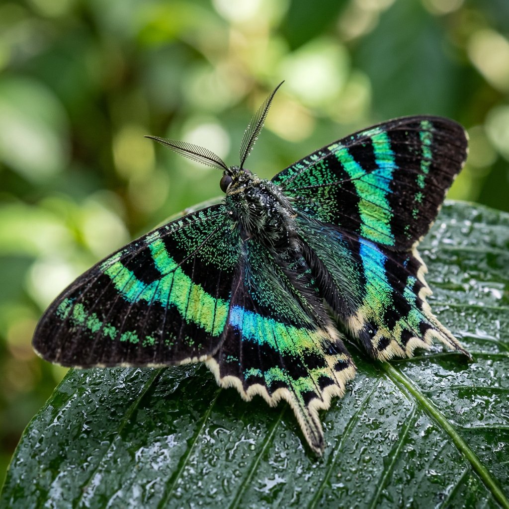 Green-banded Urania (Urania Leilus): Facts, Identification & Habitat ...