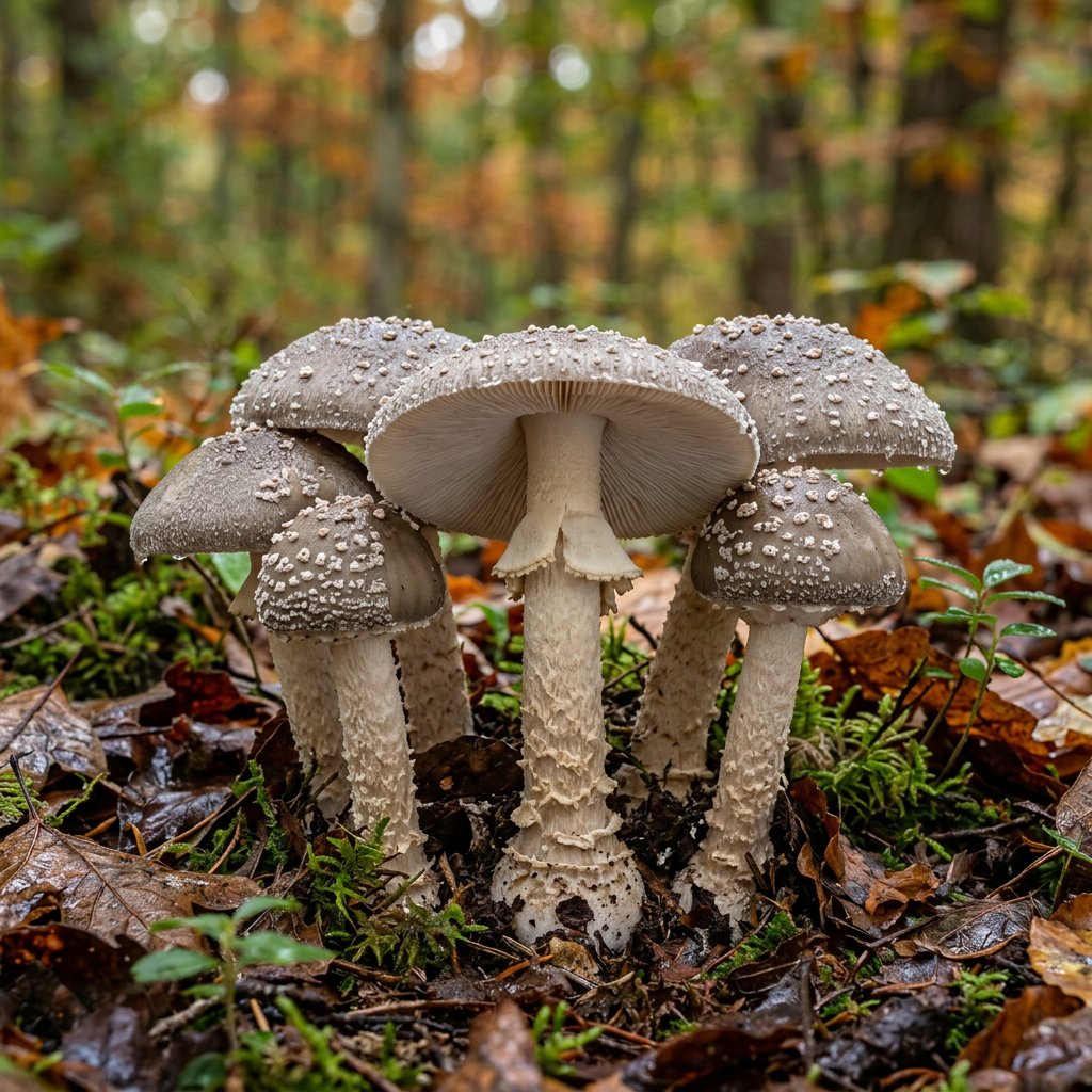 Golden Threads Lepidella (Amanita Canescens) Identification & Edibility ...