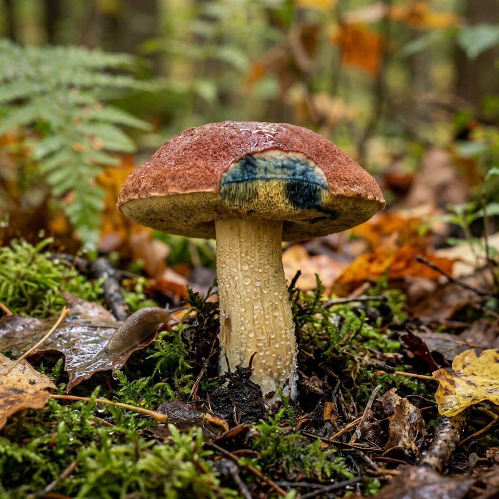 Almost Bluing King Bolete (Boletus Subcaerulescens) Mushroom ...