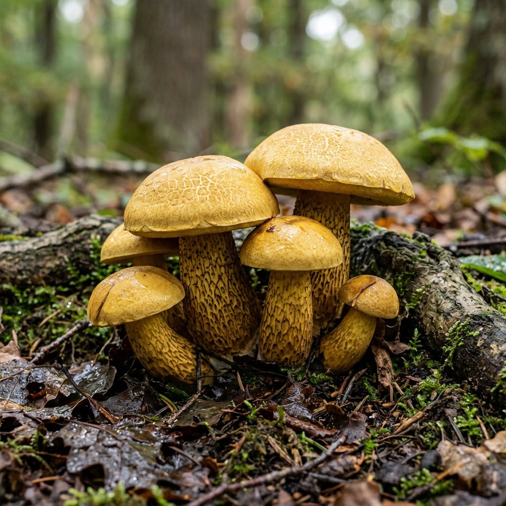 Butter Bolete (Butyriboletus Appendiculatus) Mushroom Identification ...