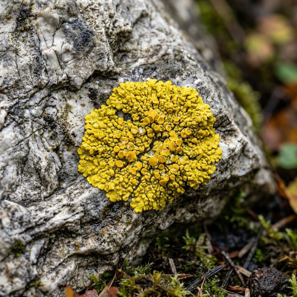 Hidden Goldspeck Lichen (Candelariella Aurella) Identification ...