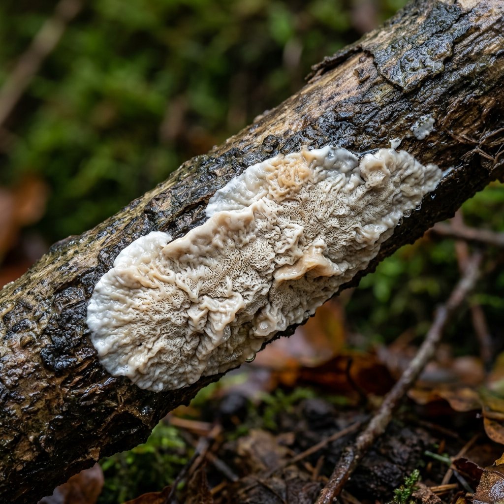 Tear Dropper (Cylindrobasidium Laeve) Identification & Edibility ...