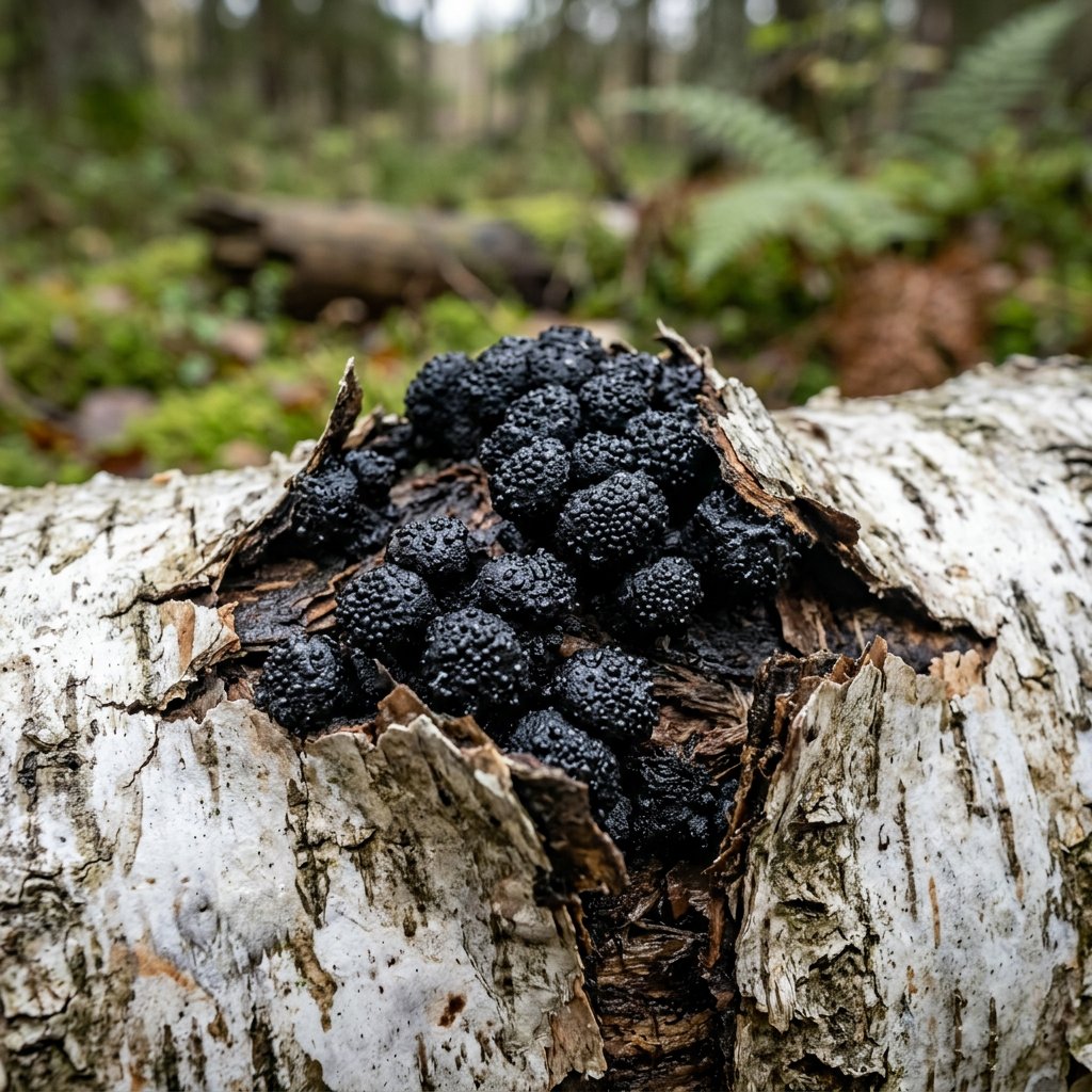 Birch Blackhead (Diatrypella Favacea) Mushroom Identification, Habitat ...