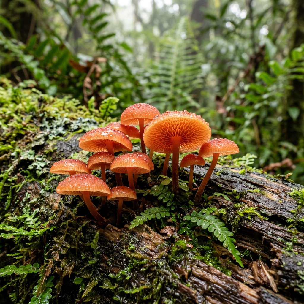White Porecap (Favolaschia Pustulosa) Identification & Edibility ...