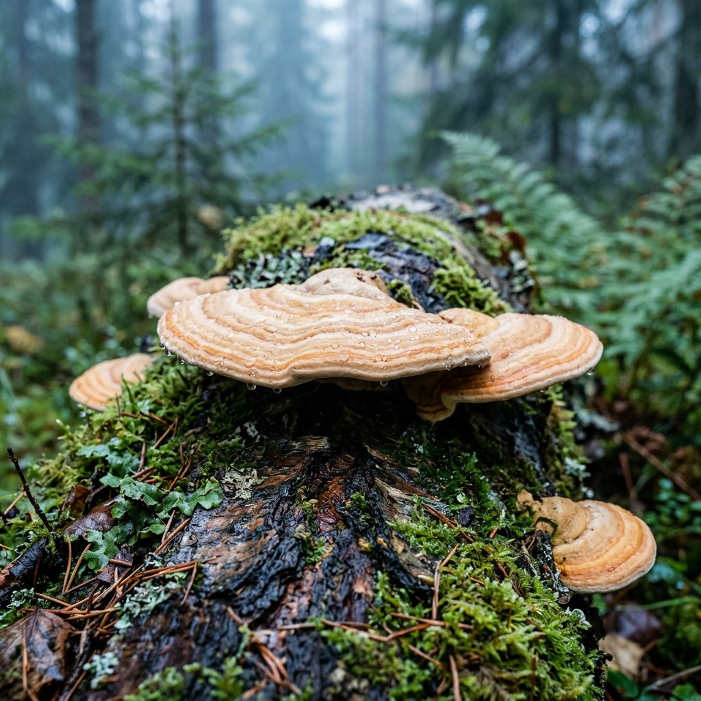 Ochre-Banded Conk (Fomitopsis Ochracea) Mushroom Identification ...