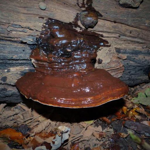 Beeswax Bracket (Ganoderma Pfeifferi) Mushroom Identification, Habitat ...