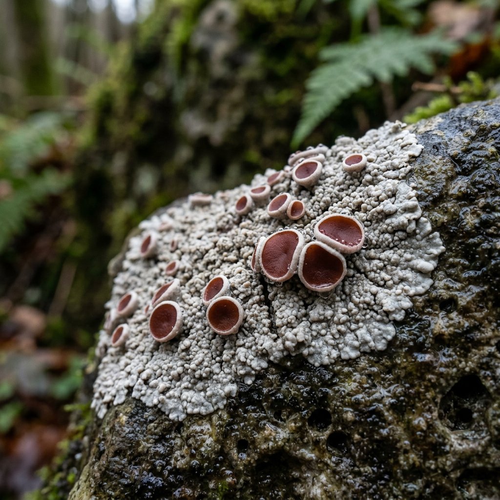 Rock Dimple Lichen (Gyalecta Jenensis) Identification & Edibility ...