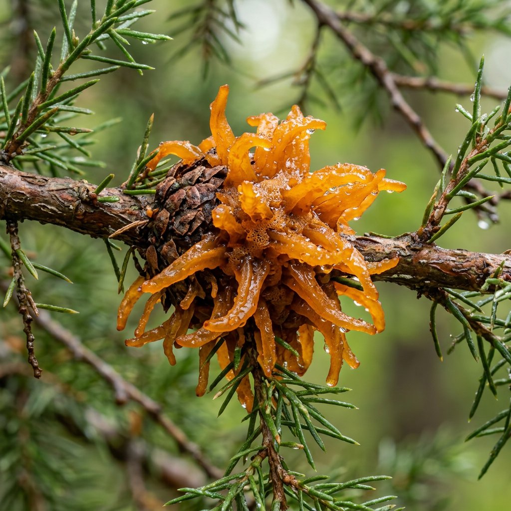 Juniper-apple Rust (Gymnosporangium Juniperi-virginianae ...