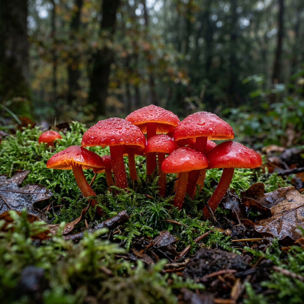 Scarlet Waxy Cap (Hygrocybe Coccinea) Identification & Edibility ...