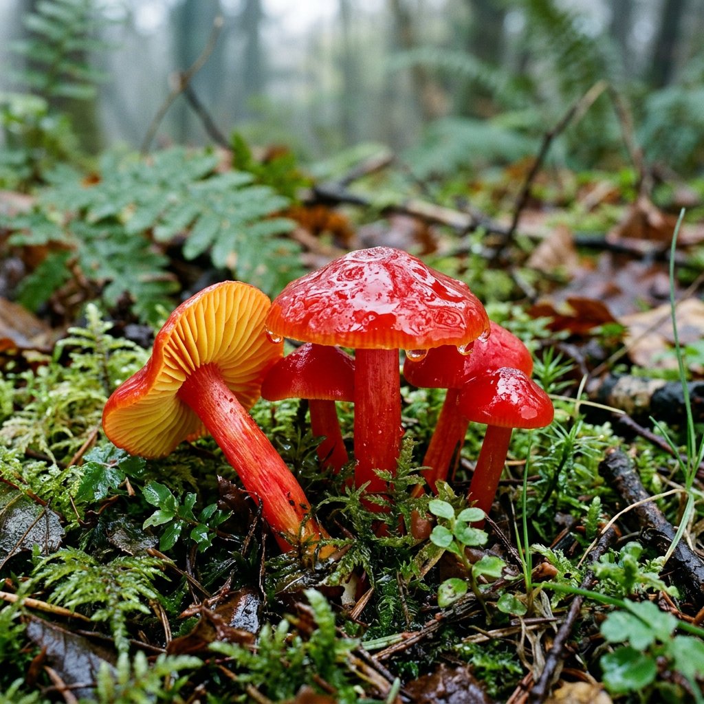 Splendid Waxcap (Hygrocybe Splendidissima) Identification & Edibility ...