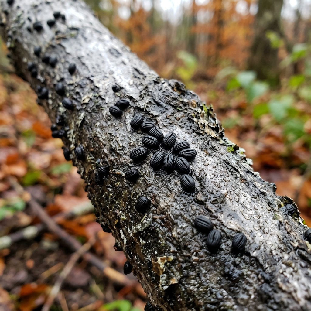 Hysterium Pulicare Identification & Edibility - Plantiary