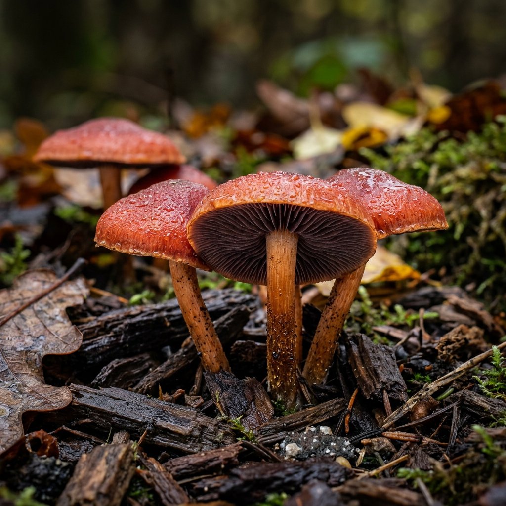Chip Cherries (Leratiomyces Ceres) Identification & Edibility - Plantiary