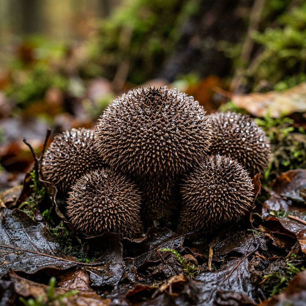 Spiny Puffball (Lycoperdon Echinatum) Identification & Edibility ...
