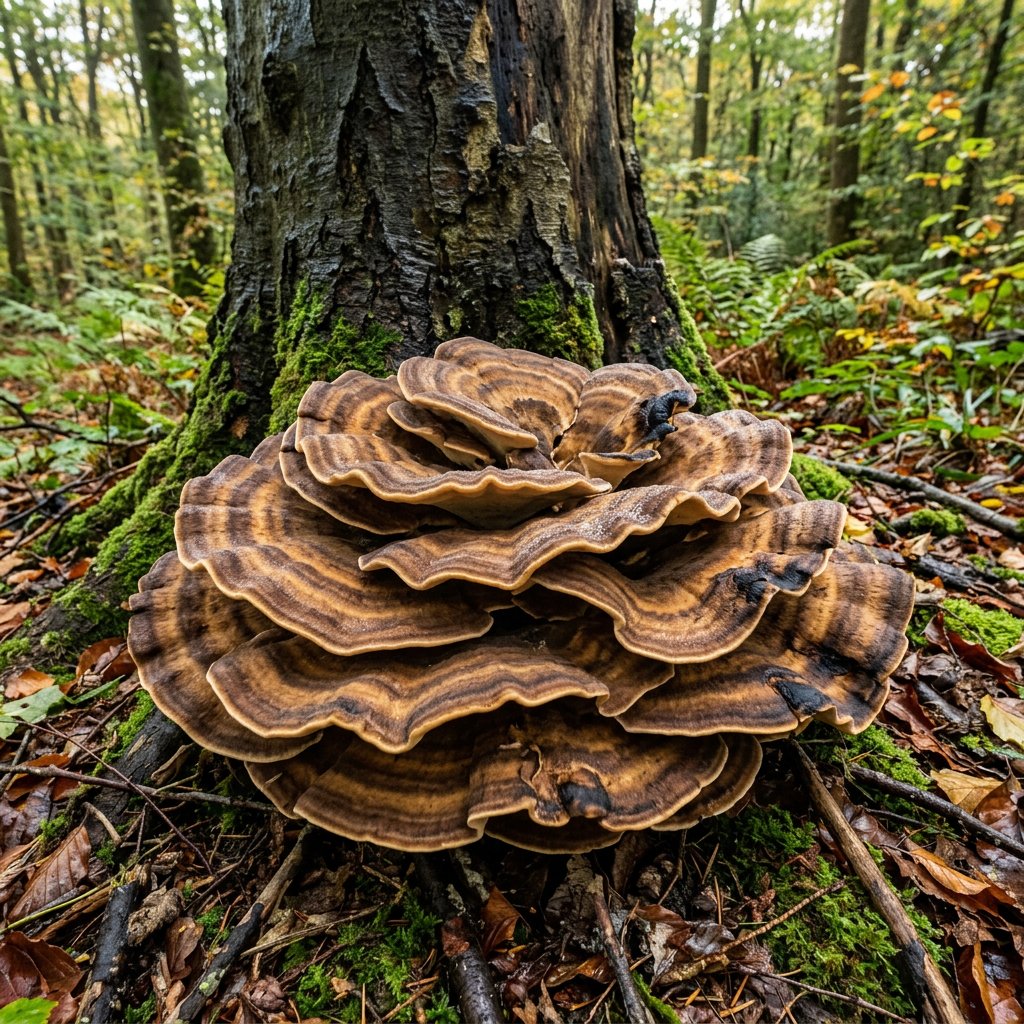 Giant Polypore (Meripilus Giganteus) Identification & Edibility - Plantiary