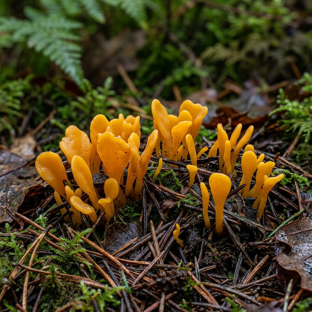 Orange Earthtongue (Microglossum Rufum) Identification & Edibility ...