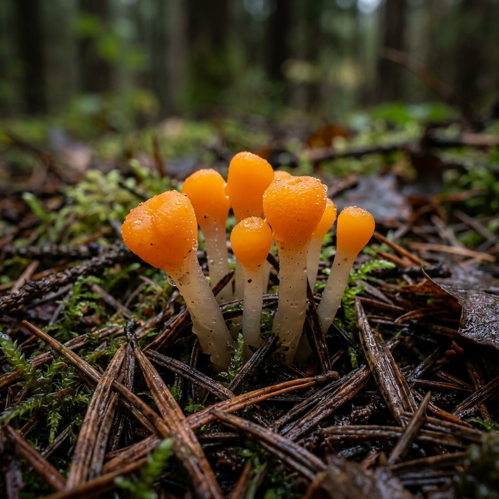 Swamp Beacon (Mitrula Elegans) Identification & Edibility - Plantiary