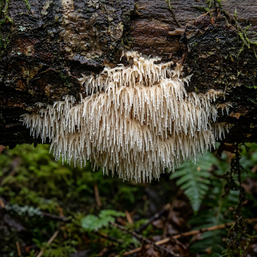 Swarming Spine (Mucronella Calva) Identification & Edibility - Plantiary