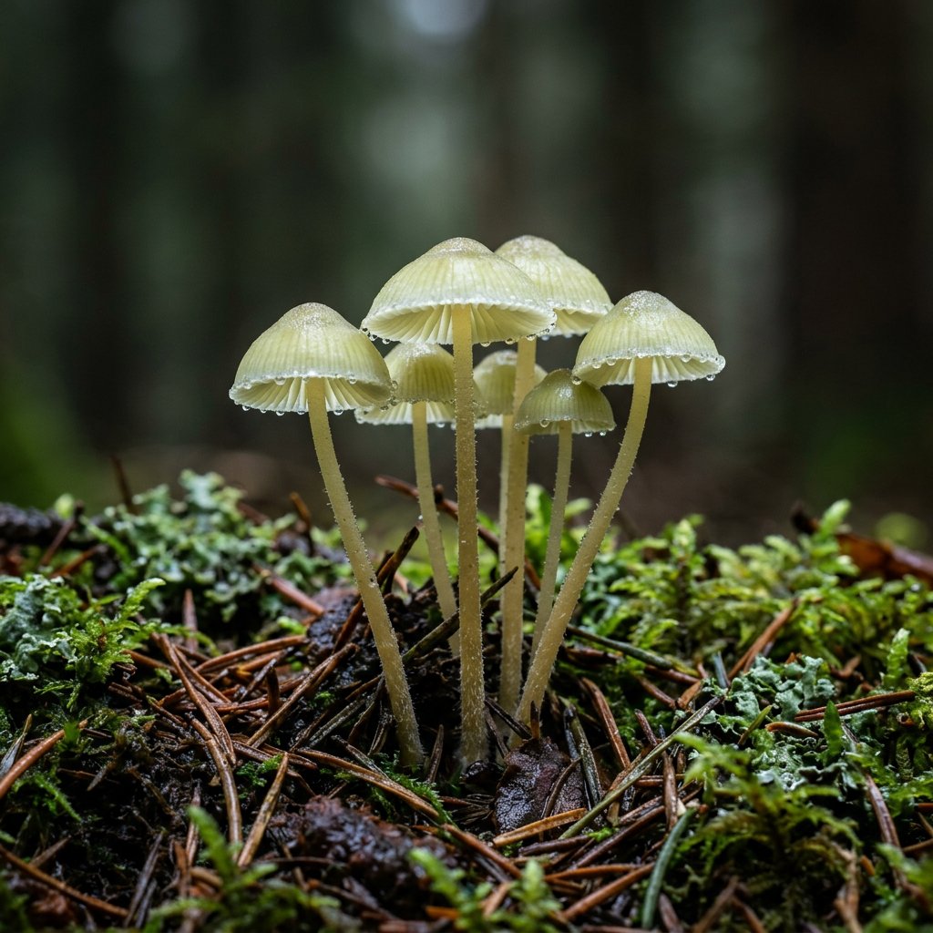 Mycena Chlorantha Mushroom Identification, Habitat & Uses