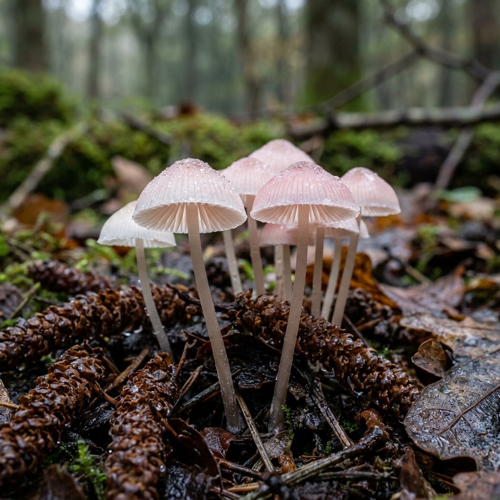 Mycena Smithiana Identification & Edibility - Plantiary